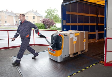 New EXU powered pedestrian pallet truck from Still materials handling ...