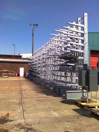 New purpose built cantilever racking system for E-ON by SSI Schaefer ...