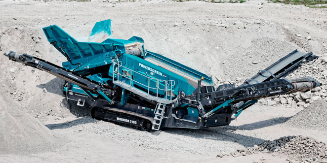 Powerscreen Warrior 2100 screen a solution for every application - Materials Handling World News