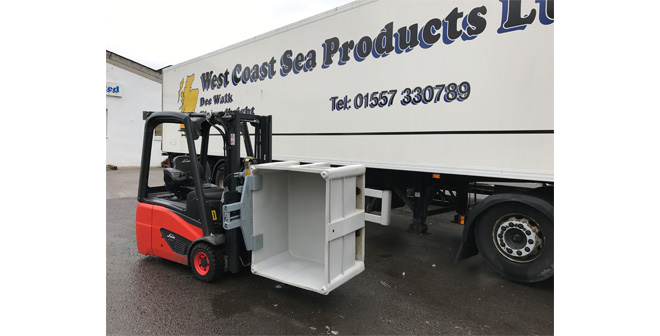 New Box Handler from B&B Attachments for West Coast Sea Products ...