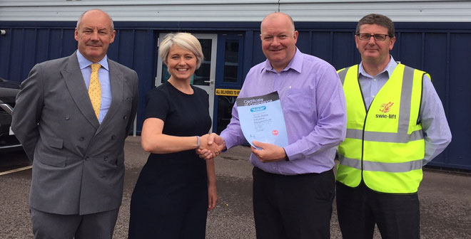 FLTA presents first on-site compliance certificate to SWIE-Lift - MHW ...